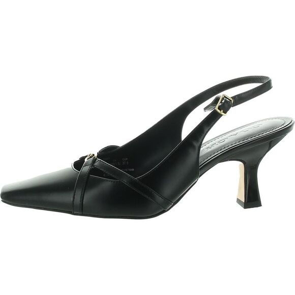 Coach | Shoes | Coach Womens Rowyn Leather Slingback Black Leather ...